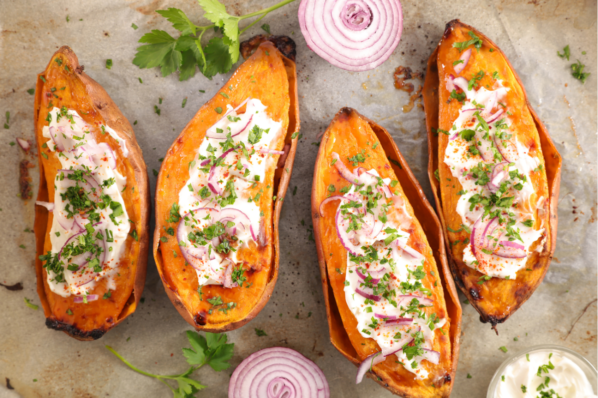 Loaded Sweet Potato Skins Recipe | Simply Nootropics US